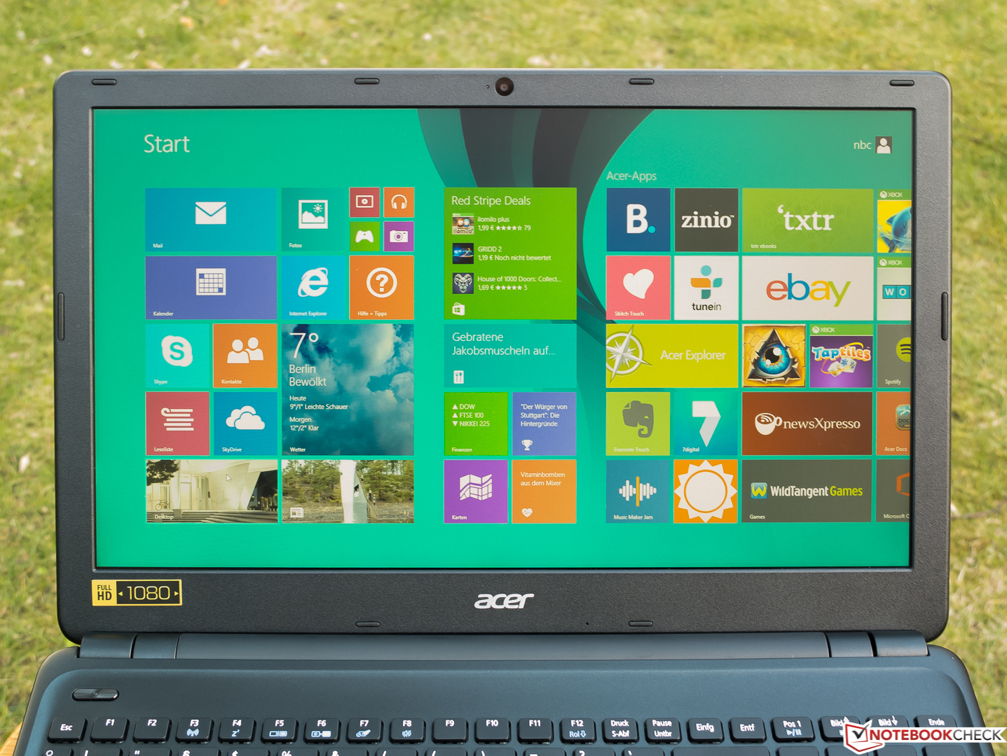 Review Acer Aspire E1-572G-54204G50Mnkk Notebook - Notebookcheck Review