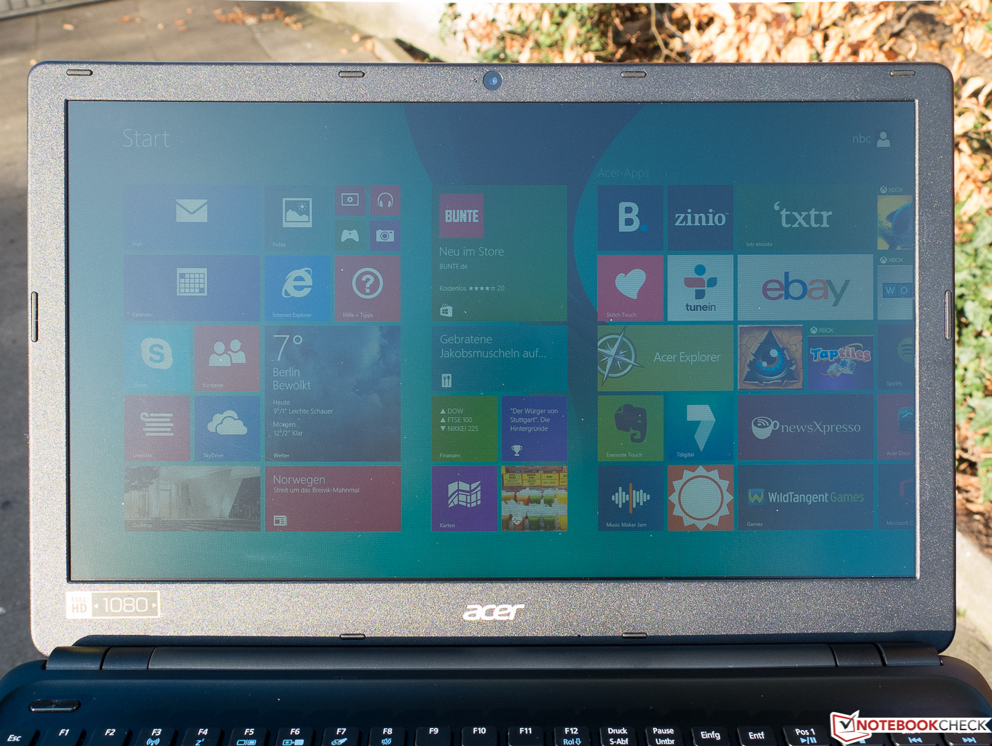 Review Acer Aspire E1-572G-54204G50Mnkk Notebook - NotebookCheck.net ...