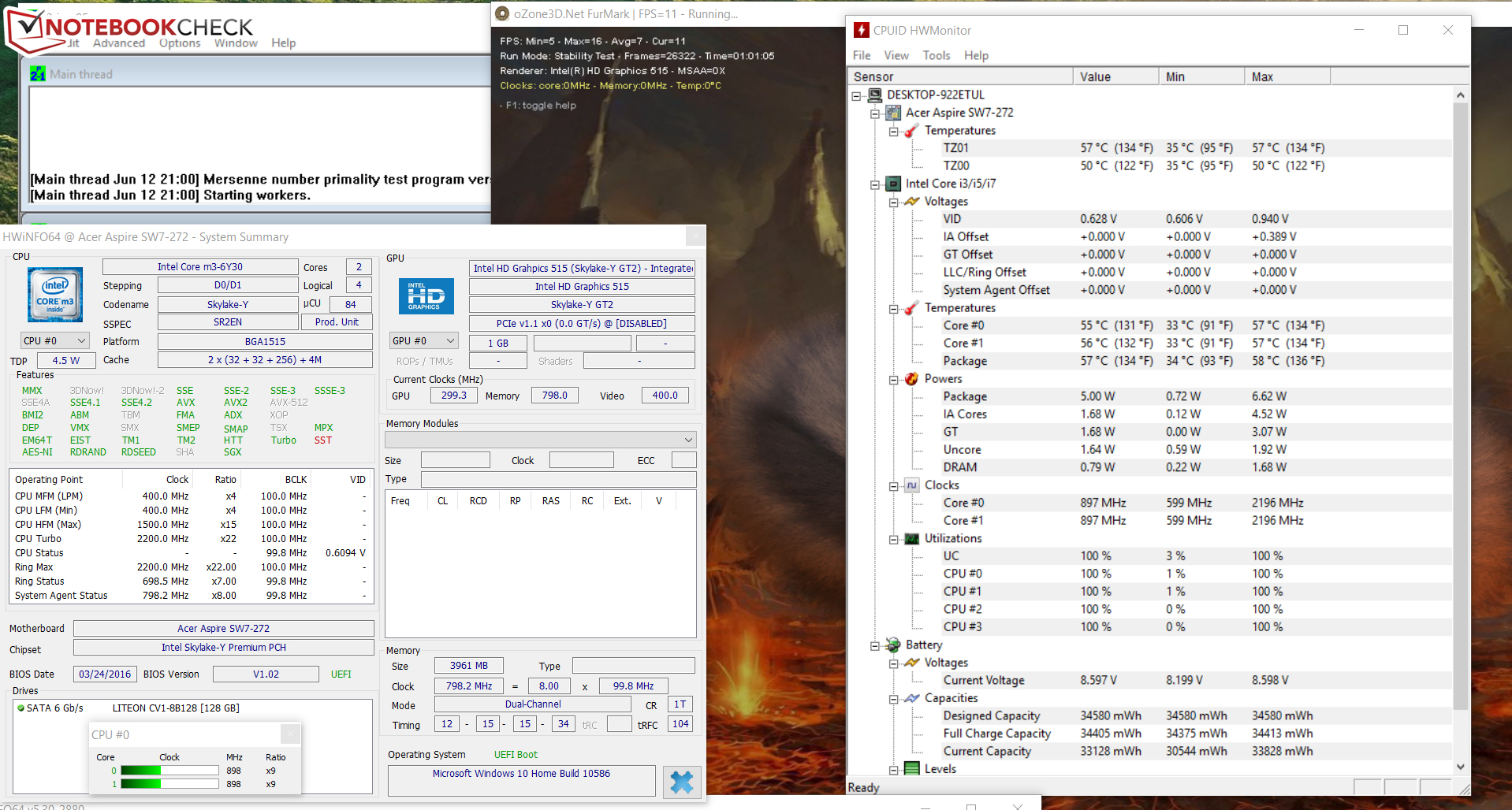 Acer Aspire Switch 12S SW7-272-M3A0 Convertible Review - NotebookCheck ...