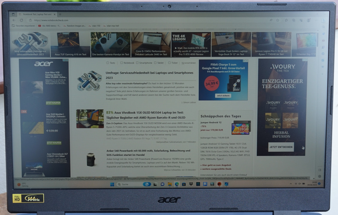 Acer Nitro 5 AN517 review: A gaming laptop with a quiet RTX 4050 ...