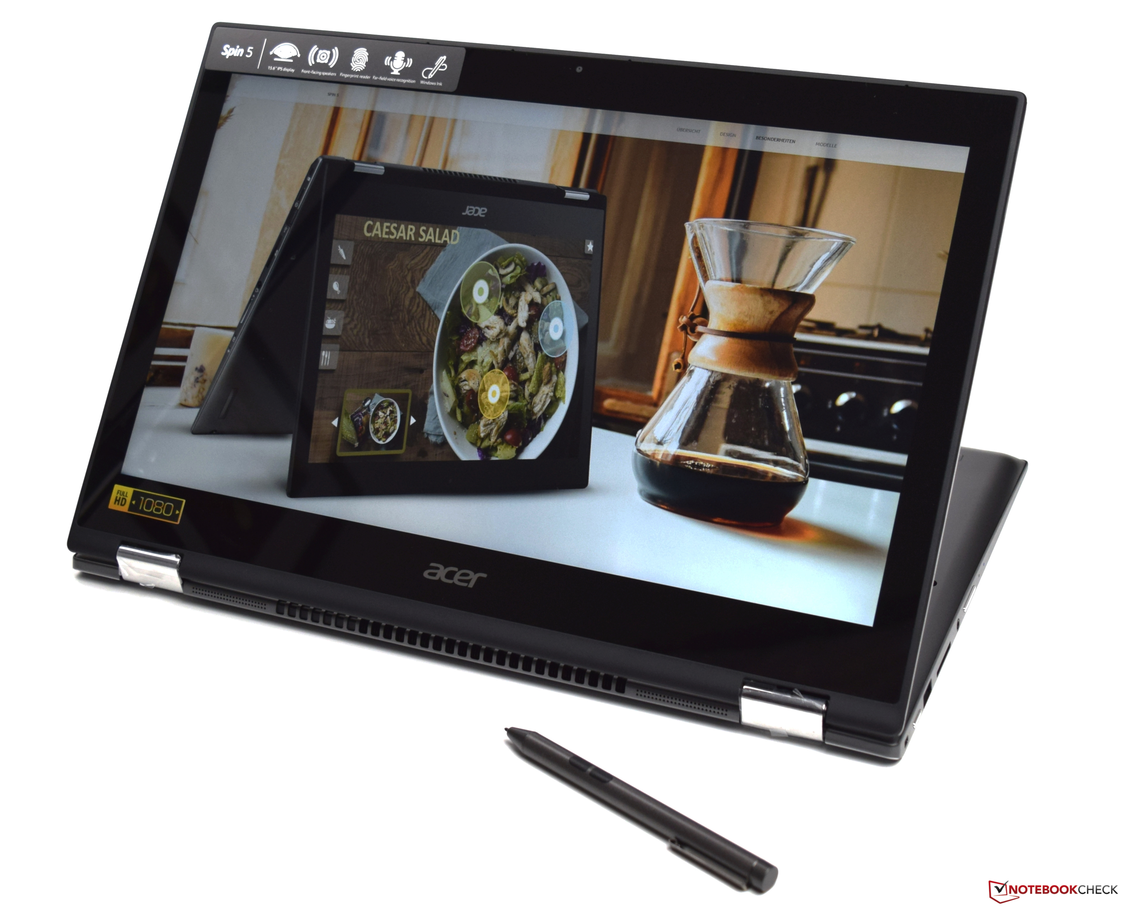 Acer Spin 5 SP515-51GN (i7-8550U, GTX 1050, 8 GB) Convertible Review ...