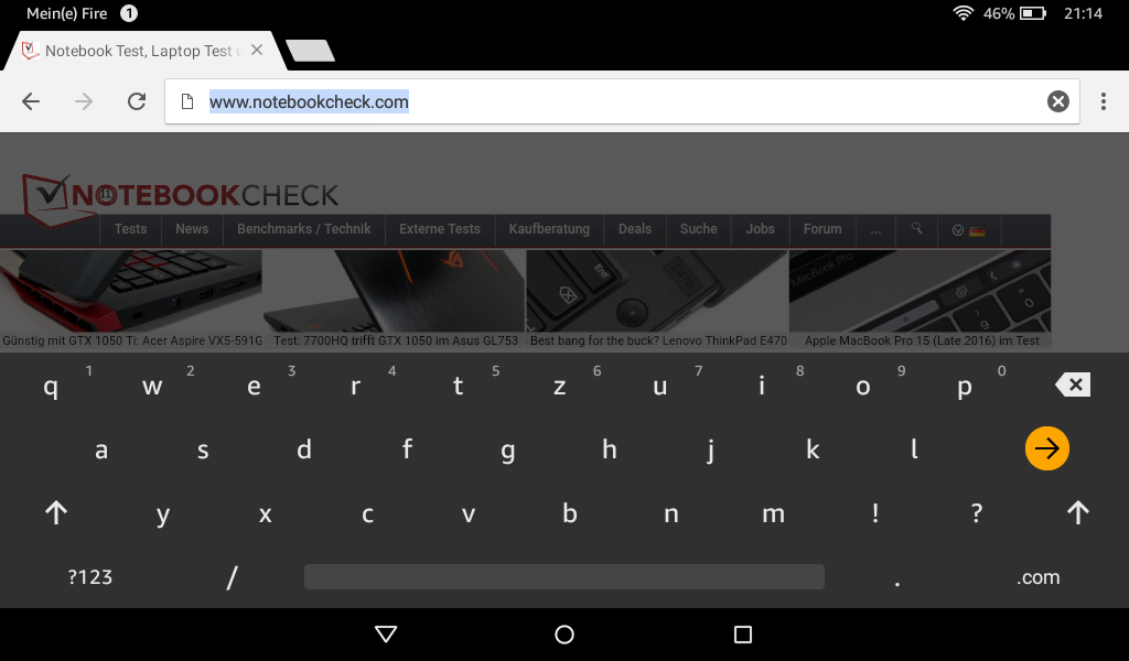 Amazon Fire Tablet Review - NotebookCheck.net Reviews