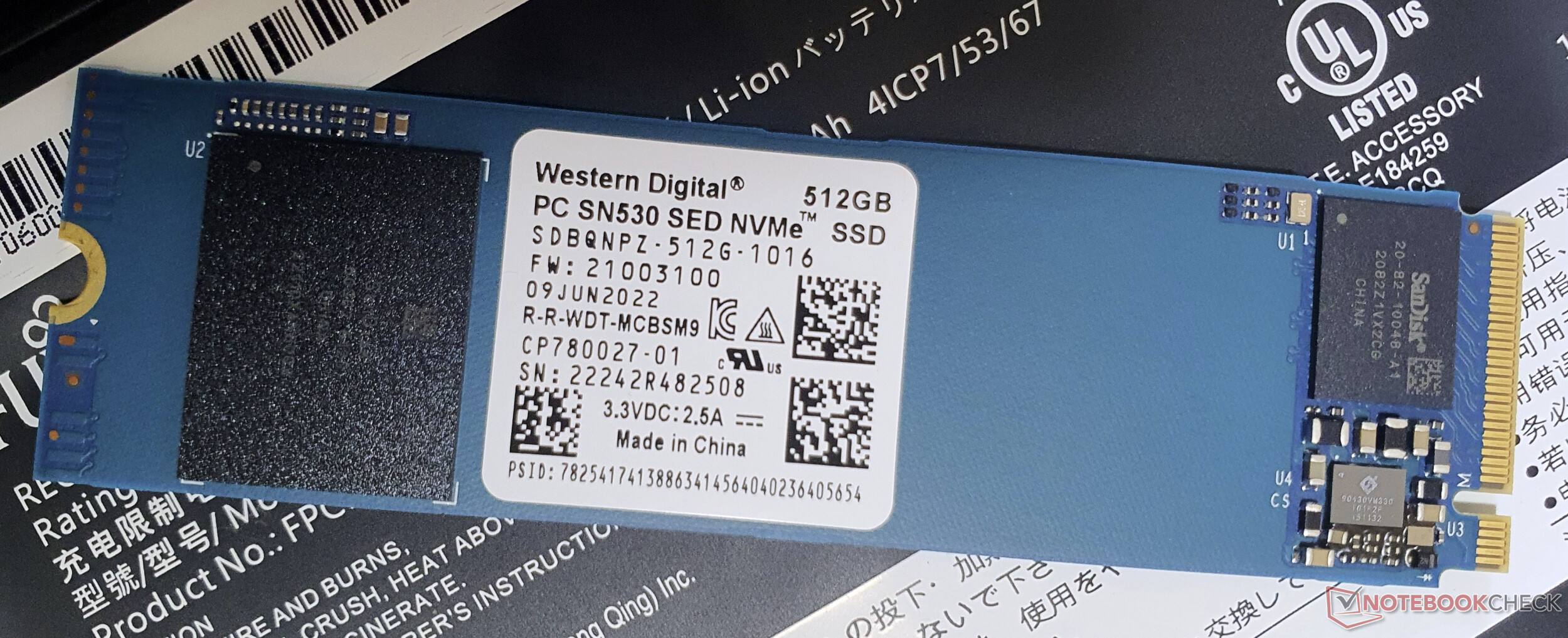 WDC PC SN530 SDBQNPZ-512G vs WDC PC SN810 512GB