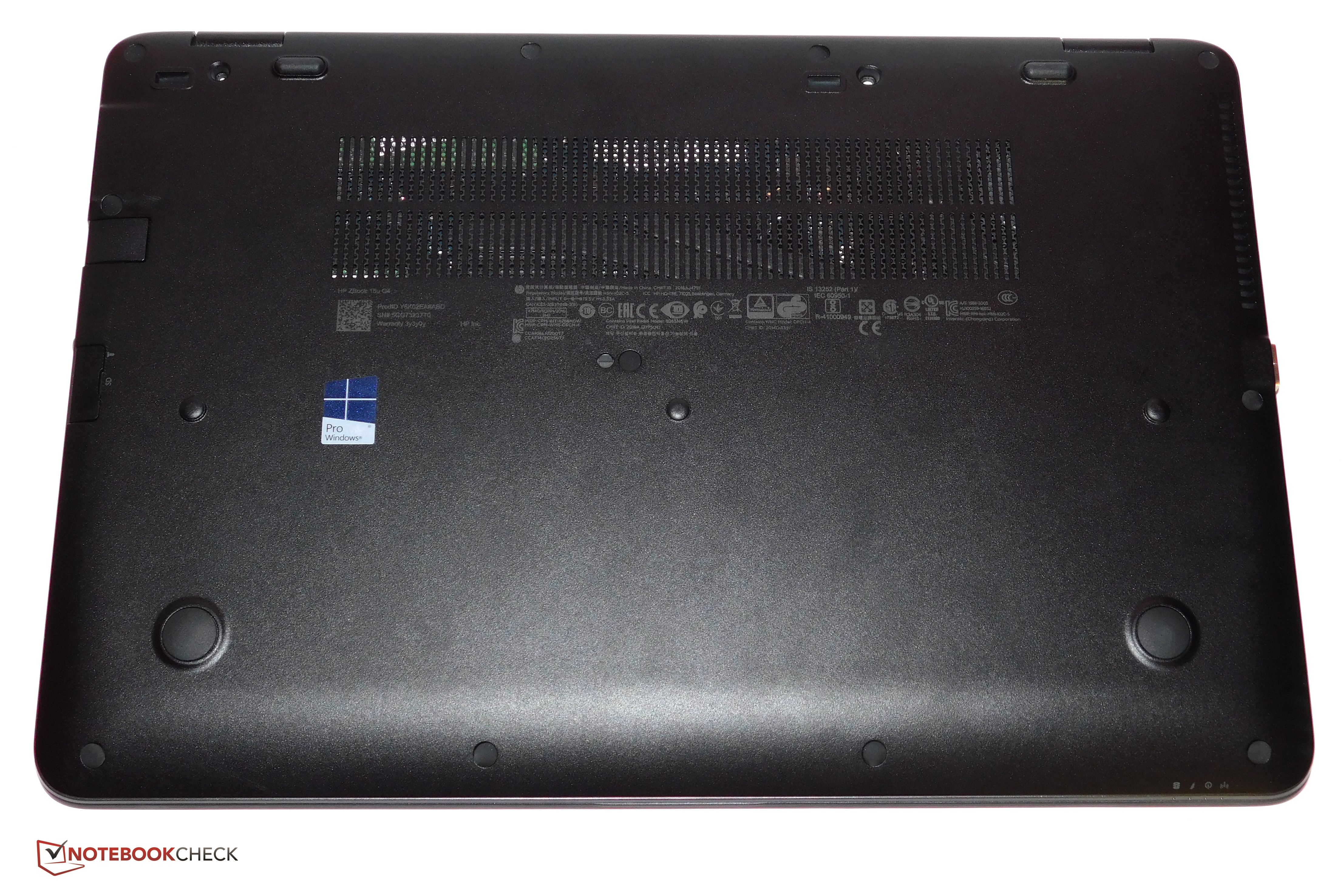 HP ZBook 15u G4 (7500U, FirePro W4190M) Workstation Review ...