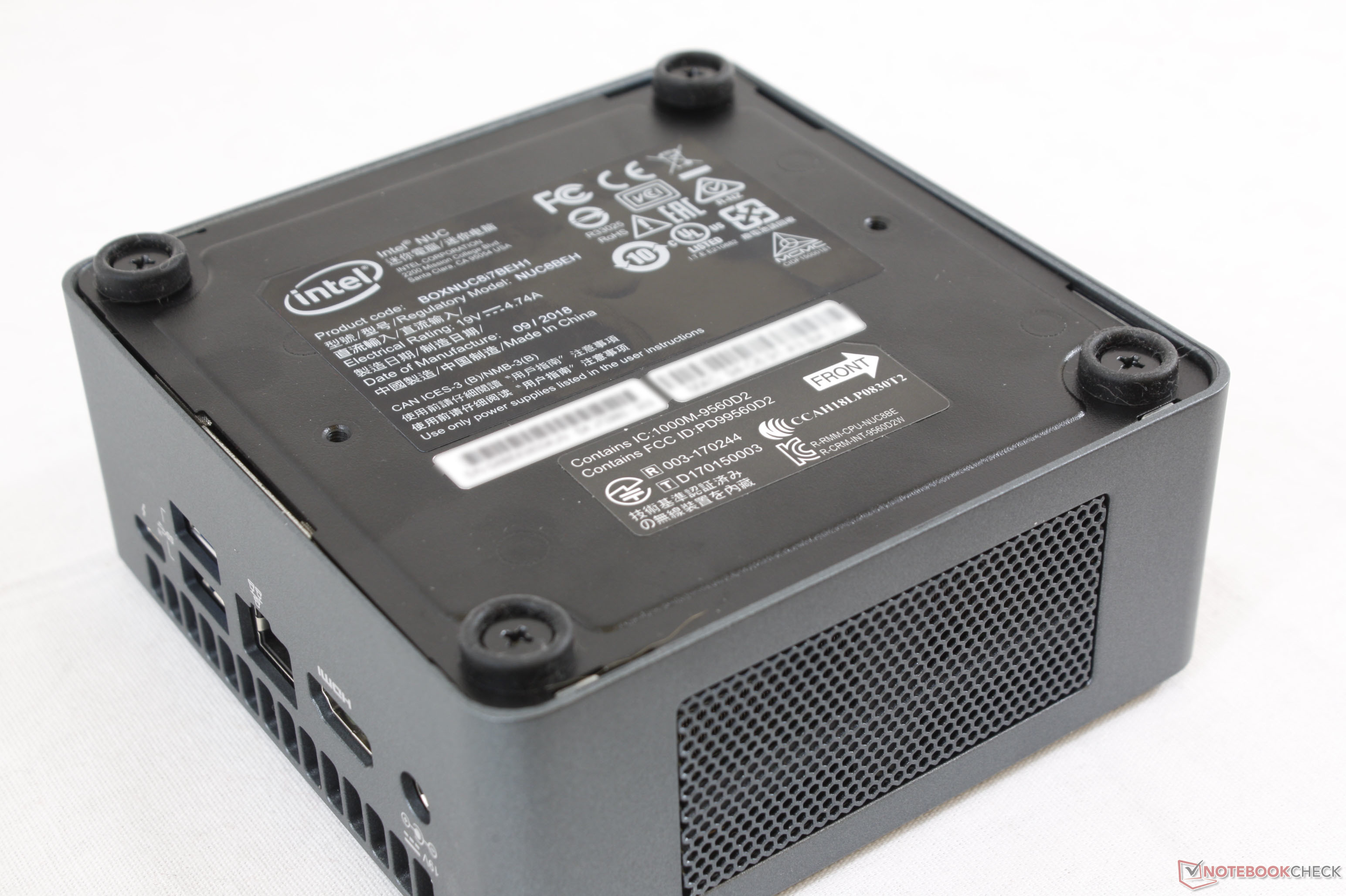 Intel NUC Kit NUC8i7BEH (i7-8559U) Mini PC Review - NotebookCheck.net ...