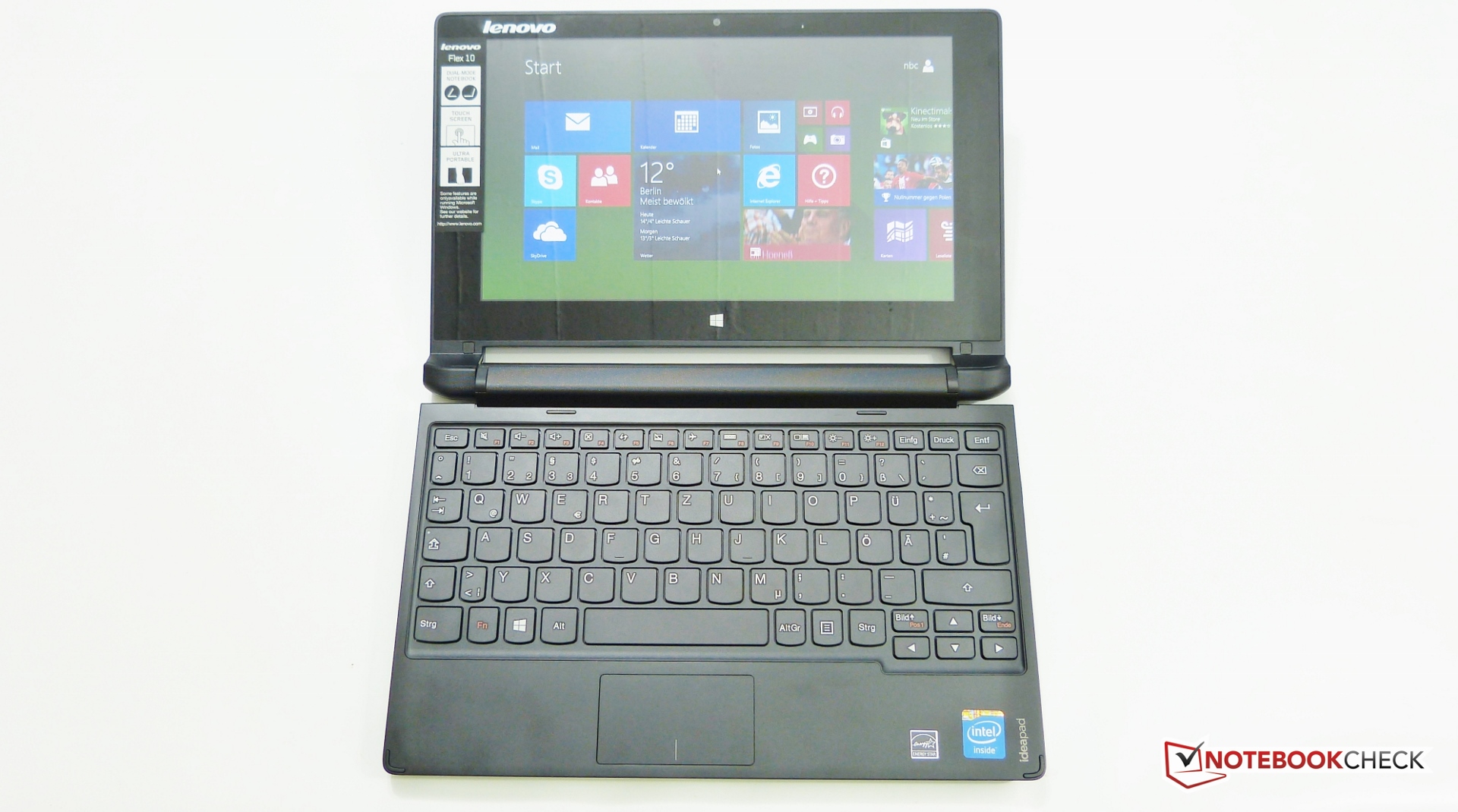 Lenovo IdeaPad Flex 10 Notebook Review - NotebookCheck.net Reviews