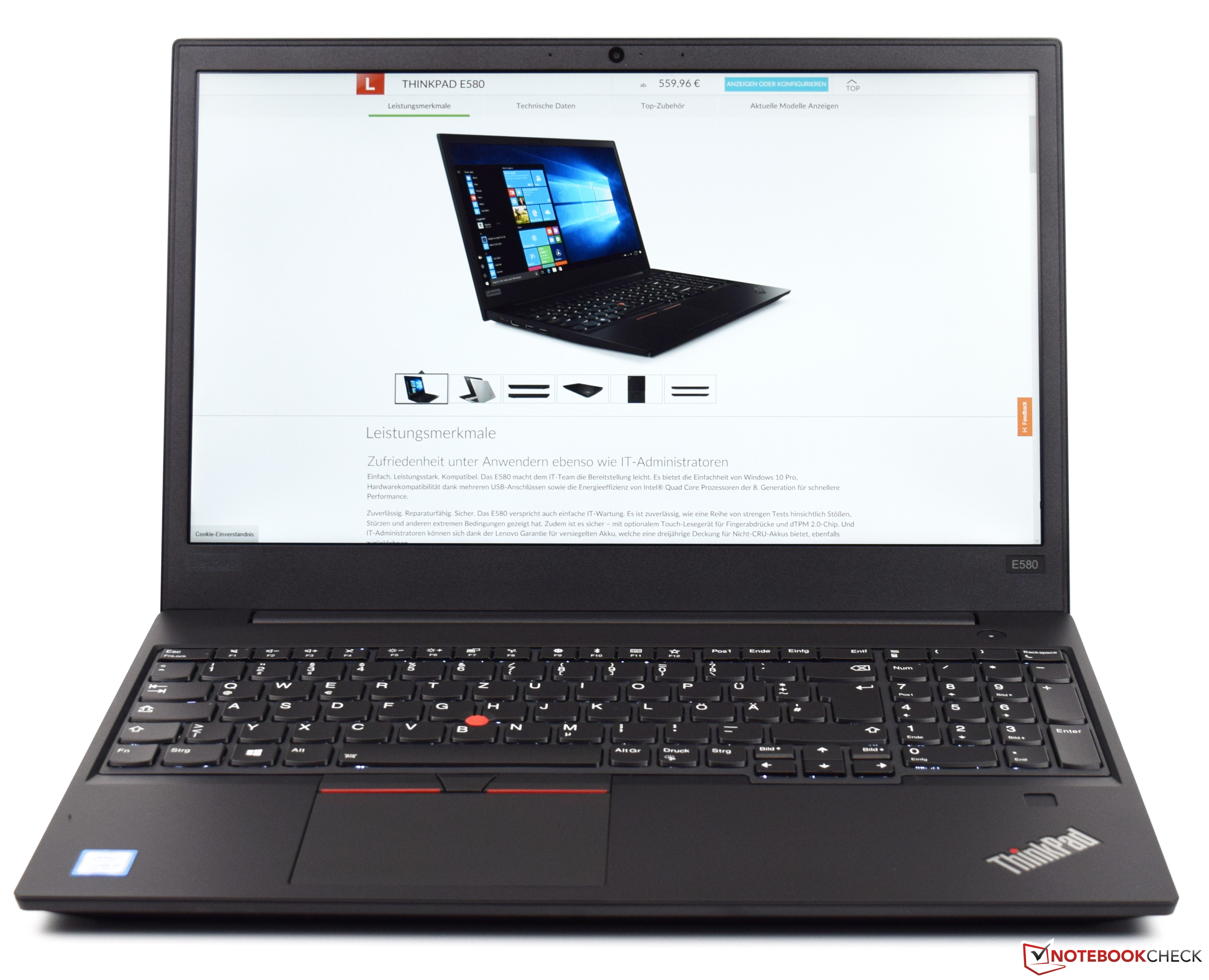 Lenovo ThinkPad E580 (i5-8250U, UHD 620, SSD) Laptop Review ...