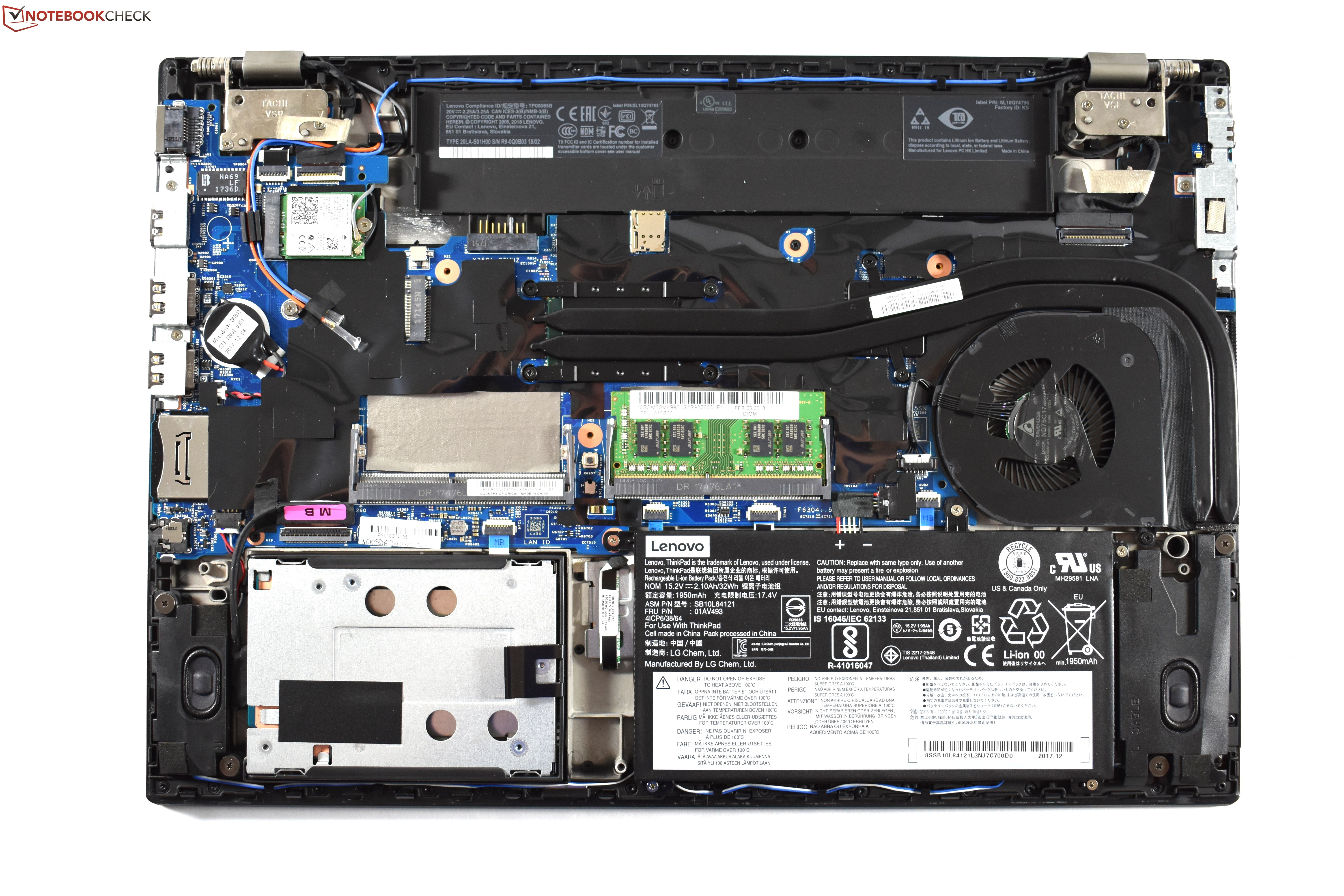 Lenovo ThinkPad T580 (i7-8650U, FHD) Laptop Review - NotebookCheck.net ...