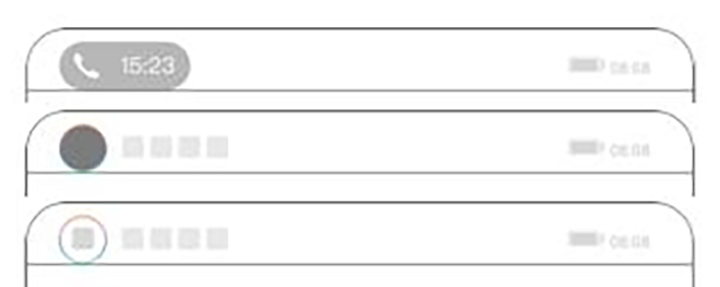 Huawei is playing with how best to contextualise UI around a punch-hole ...