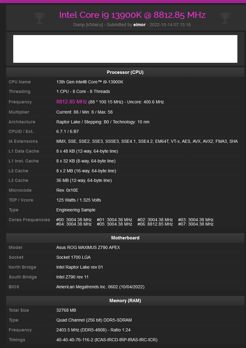 Extreme overclocker smashes world record by pushing an Intel Core i9 ...
