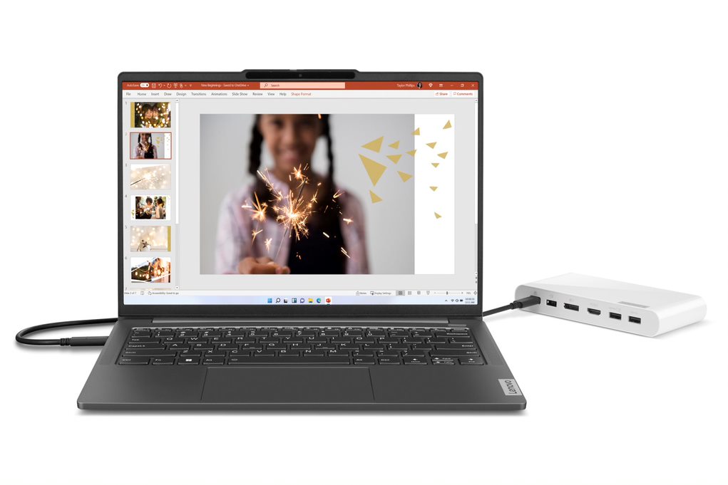 Lenovo 500 USB Type-C Universal Dock expands a PC's I/O with more ...