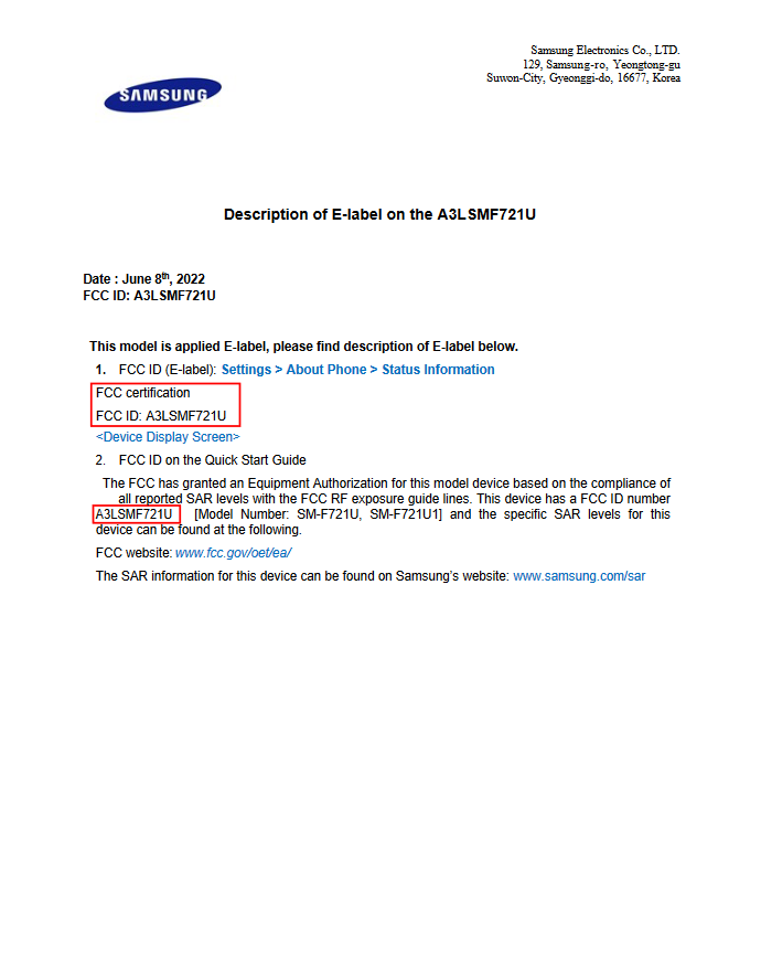 Samsung Galaxy Z Flip4 makes it through FCC testing ahead of its launch ...