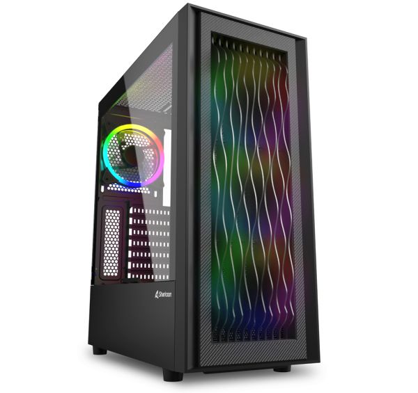 Sharkoon RGB Wave debuts as an efficient ATX case with 3D wave design ...