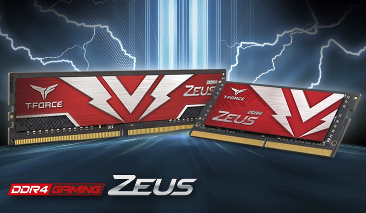 Team Group unveils the T-FORCE ZEUS DDR4 kits for desktops and laptops ...