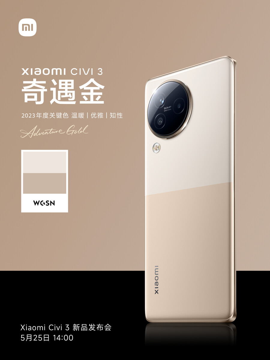 Xiaomi CIVI 3 design, cameras, display and colour options revealed in ...