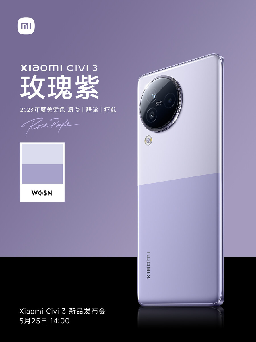 Xiaomi CIVI 3 design, cameras, display and colour options revealed in ...