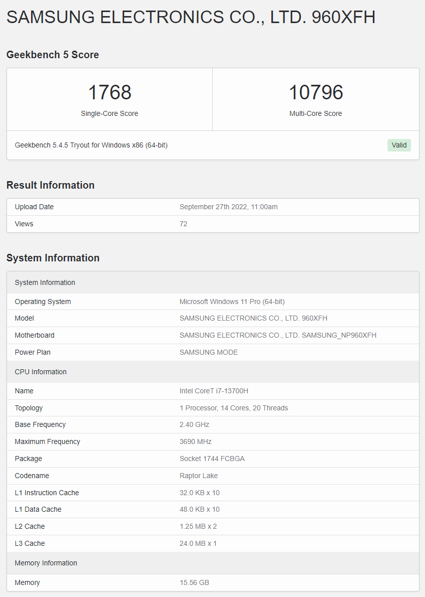 Intel Raptor Lake-H Core i7-13700H and Core i9-13900HK leak indicates ...