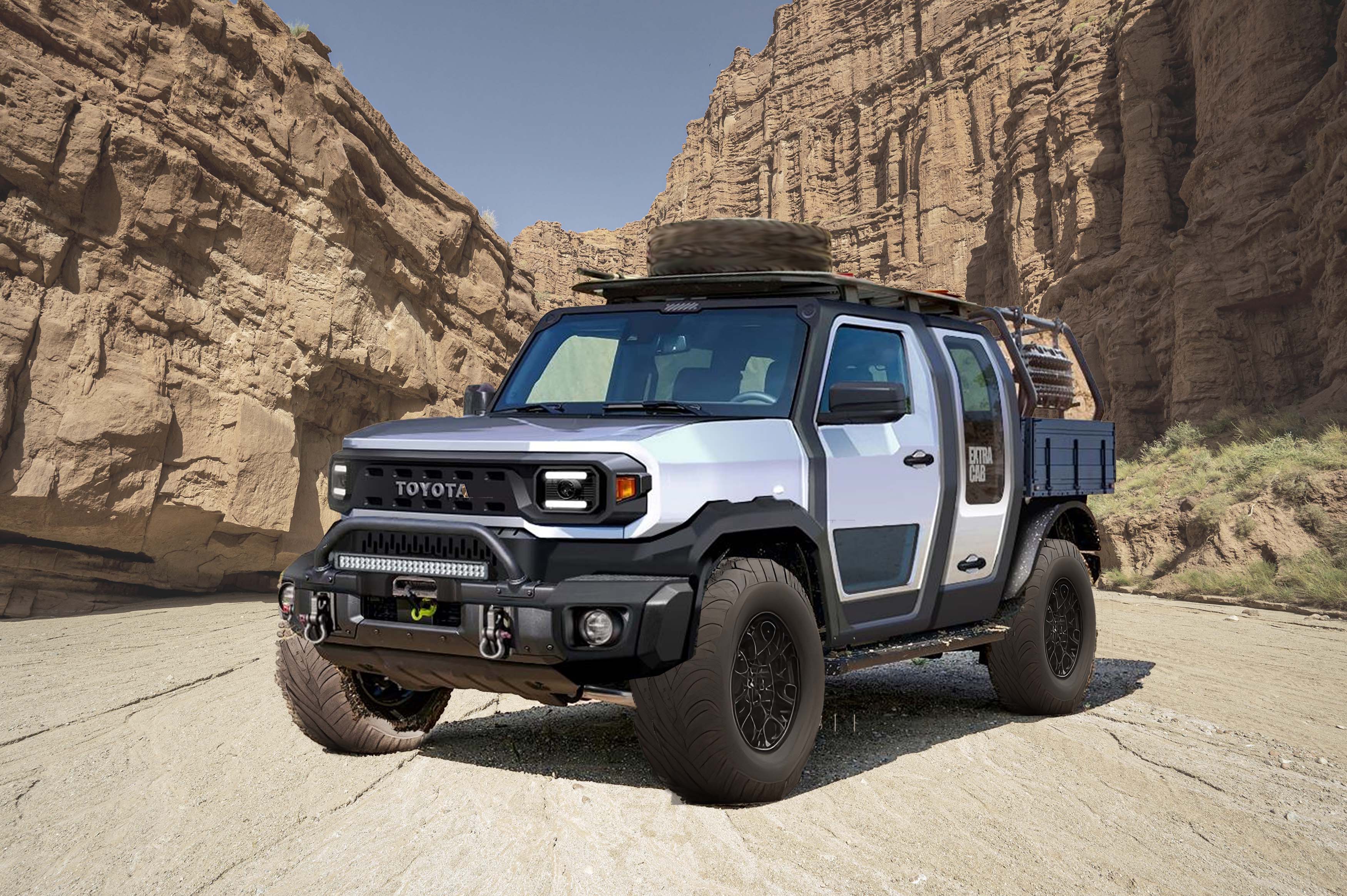 Versatile Toyota electric pickup previewed as Land Cruiser lookalike to ...