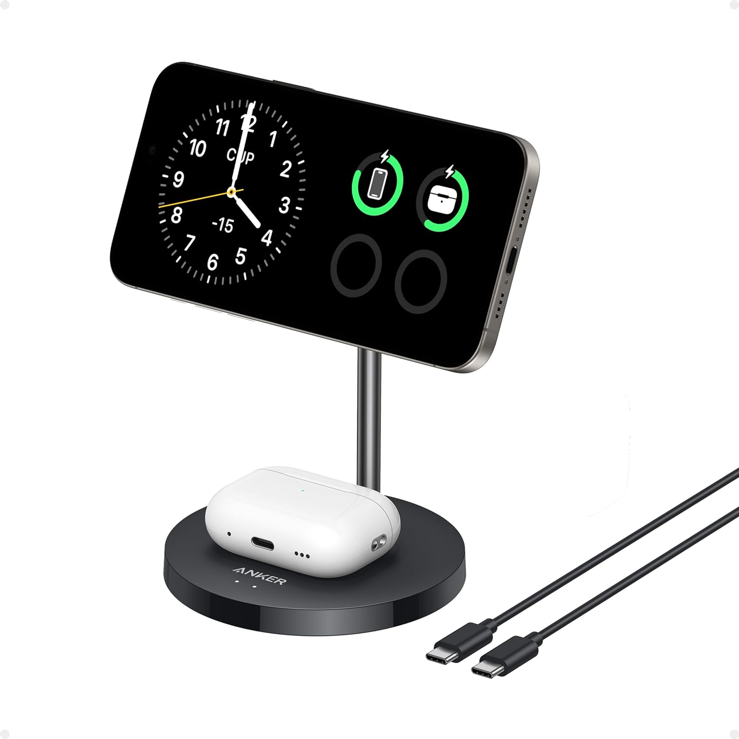 Anker Launches New Qi2 15w Maggo Wireless Charger 2 In 1 Stand