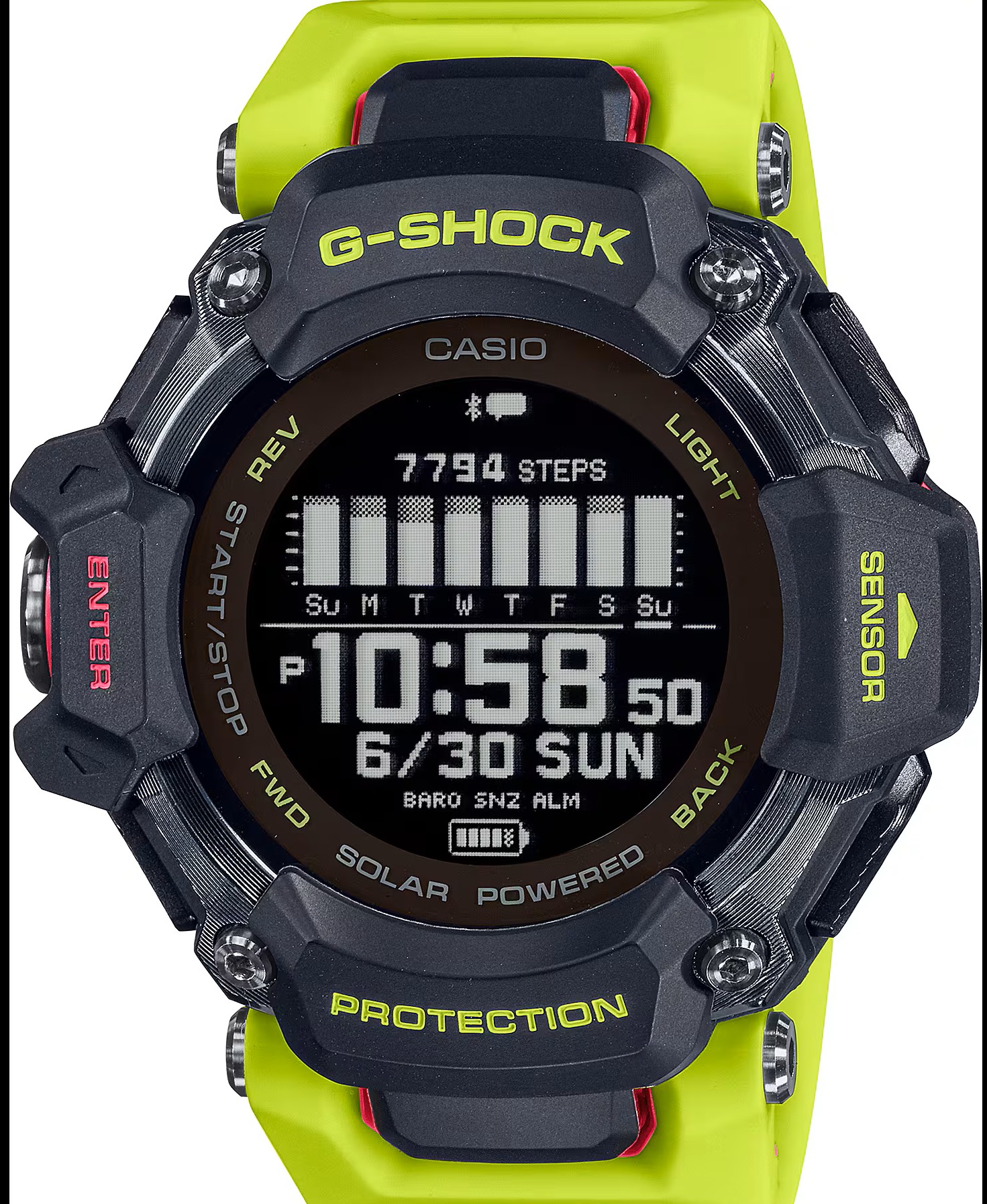 Casio G-Shock Move GBD-H2000-1A9 solar-powered watch with GPS tracking ...