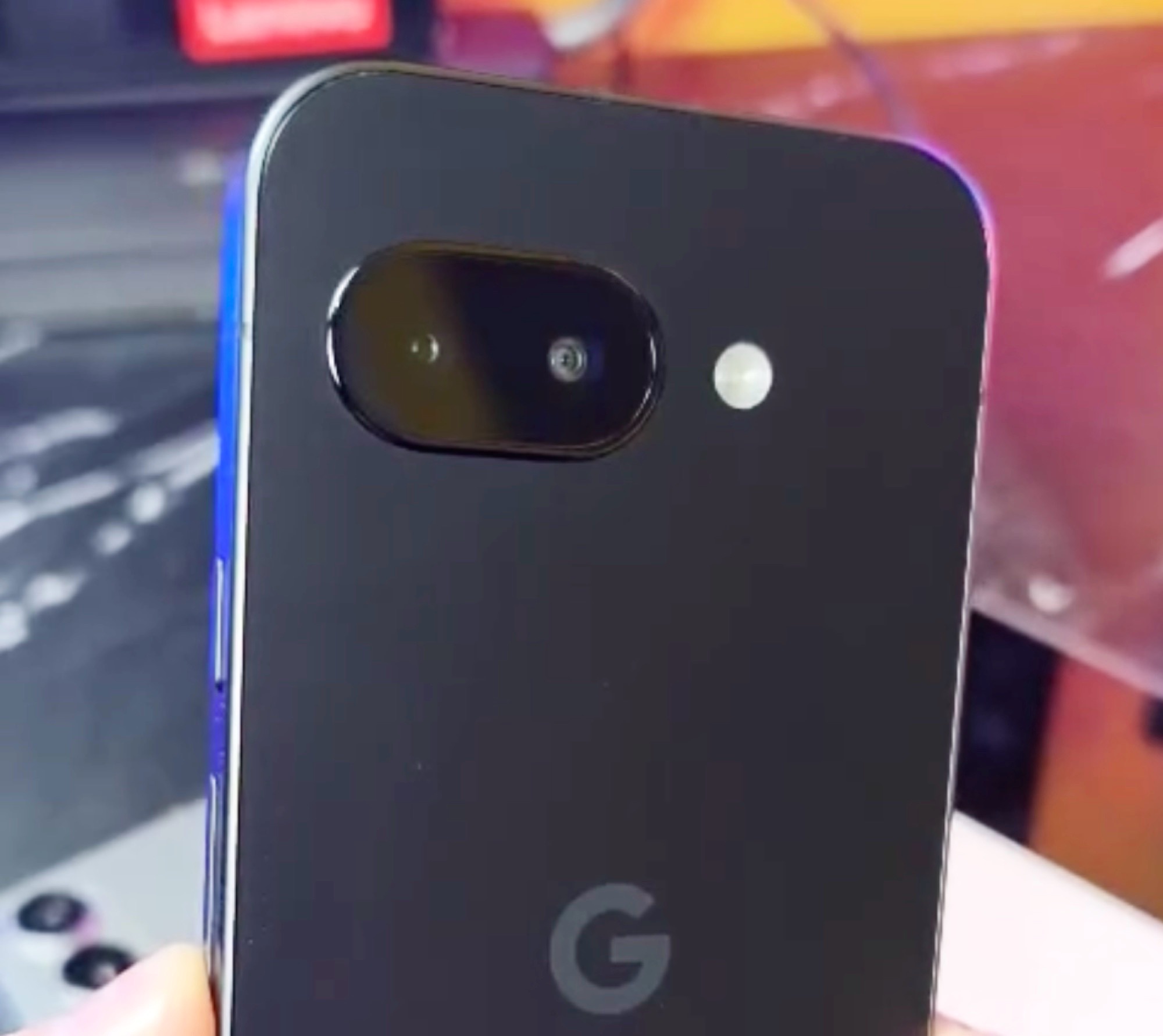 Google Pixel 9a hands-on video shows small camera bump and matte black back panel ...