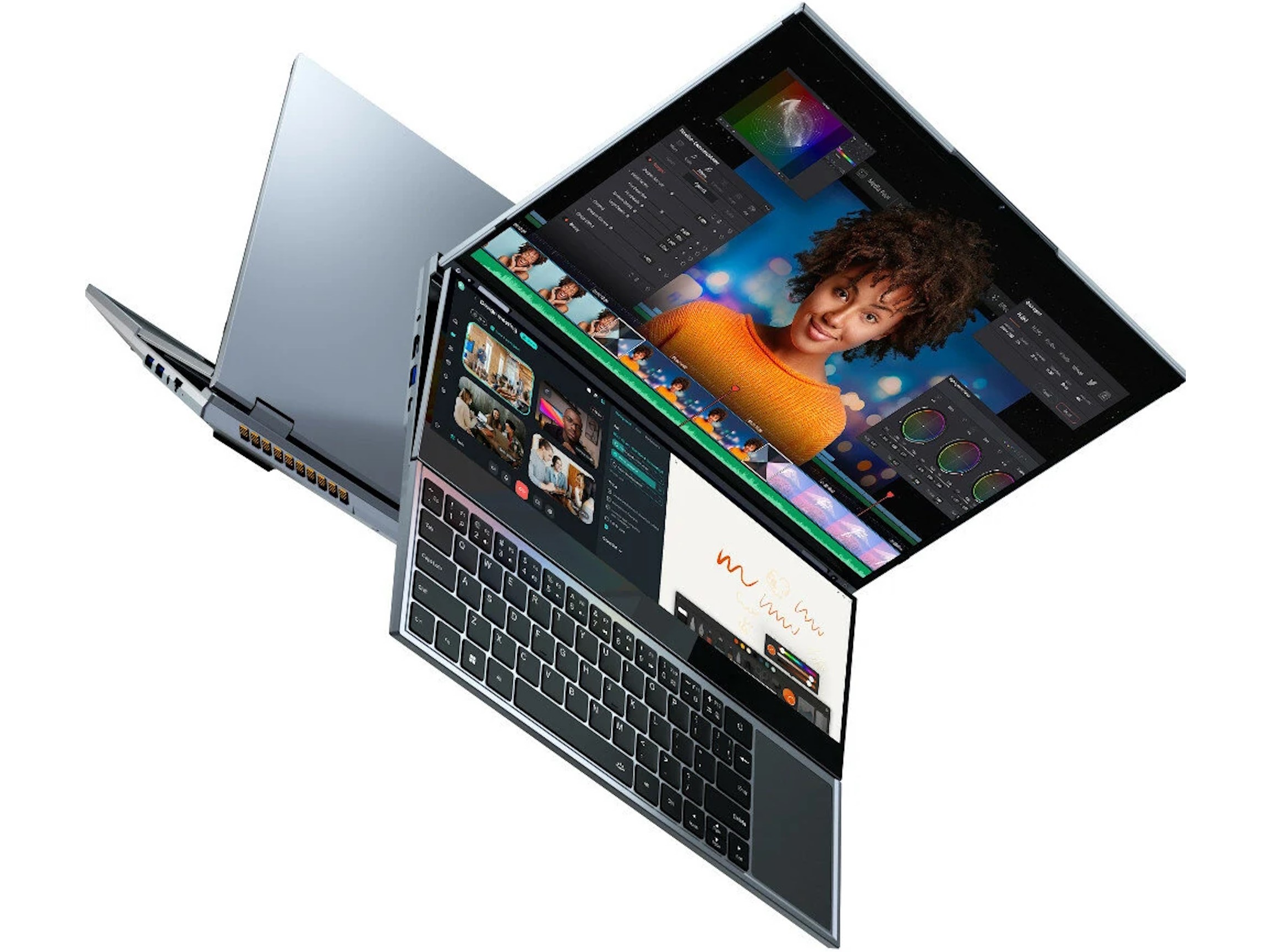 NBook Fly: Dual-screen laptop with Intel Xeon processor costs $875 ...