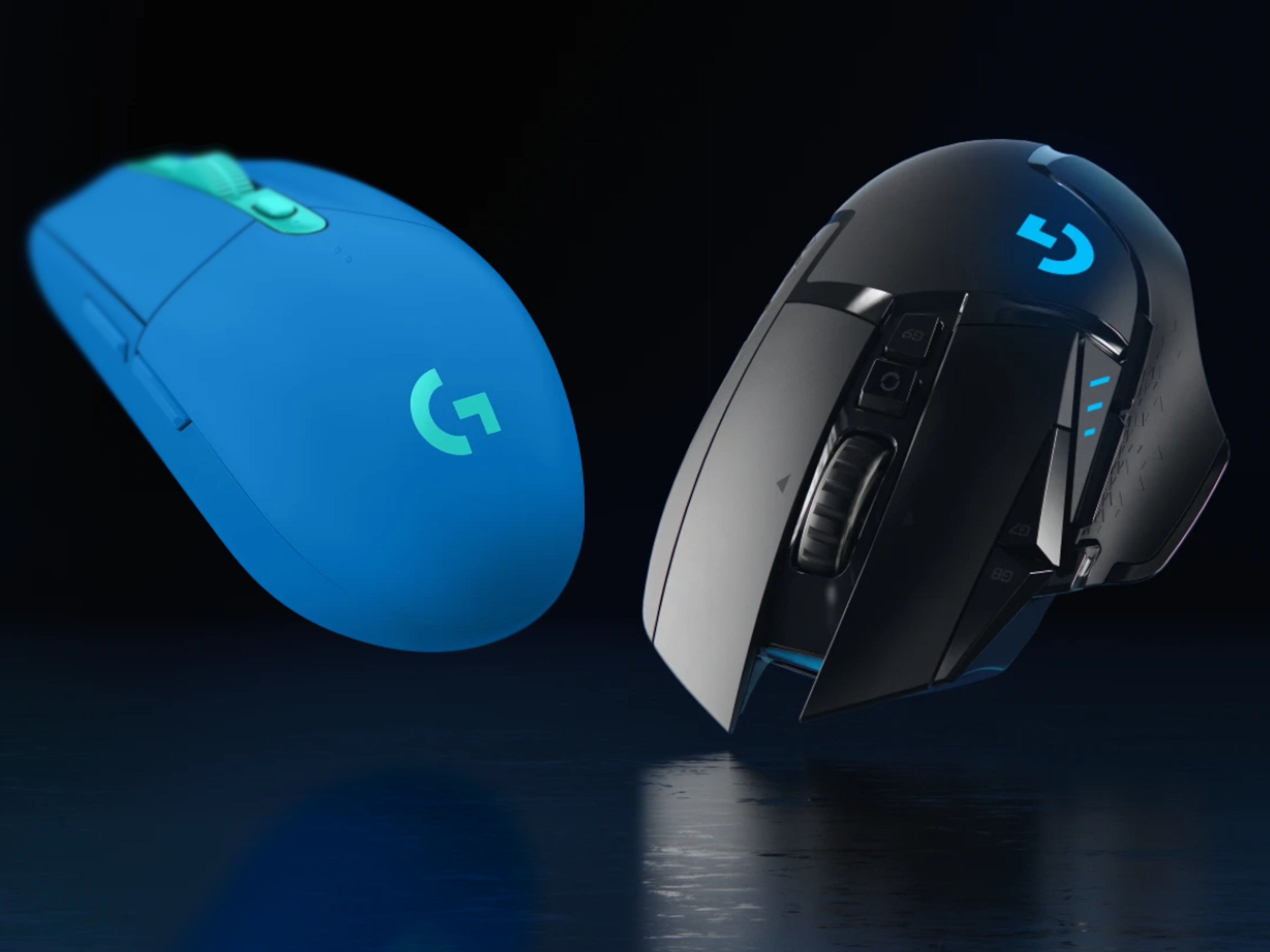 Two legendary Logitech Lightspeed wireless gaming mice with Hero ...