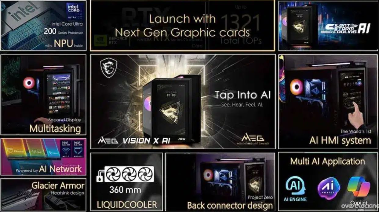 RTX 50-powered MEG Vision X AI to launch with Arrow Lake CPUs and built ...