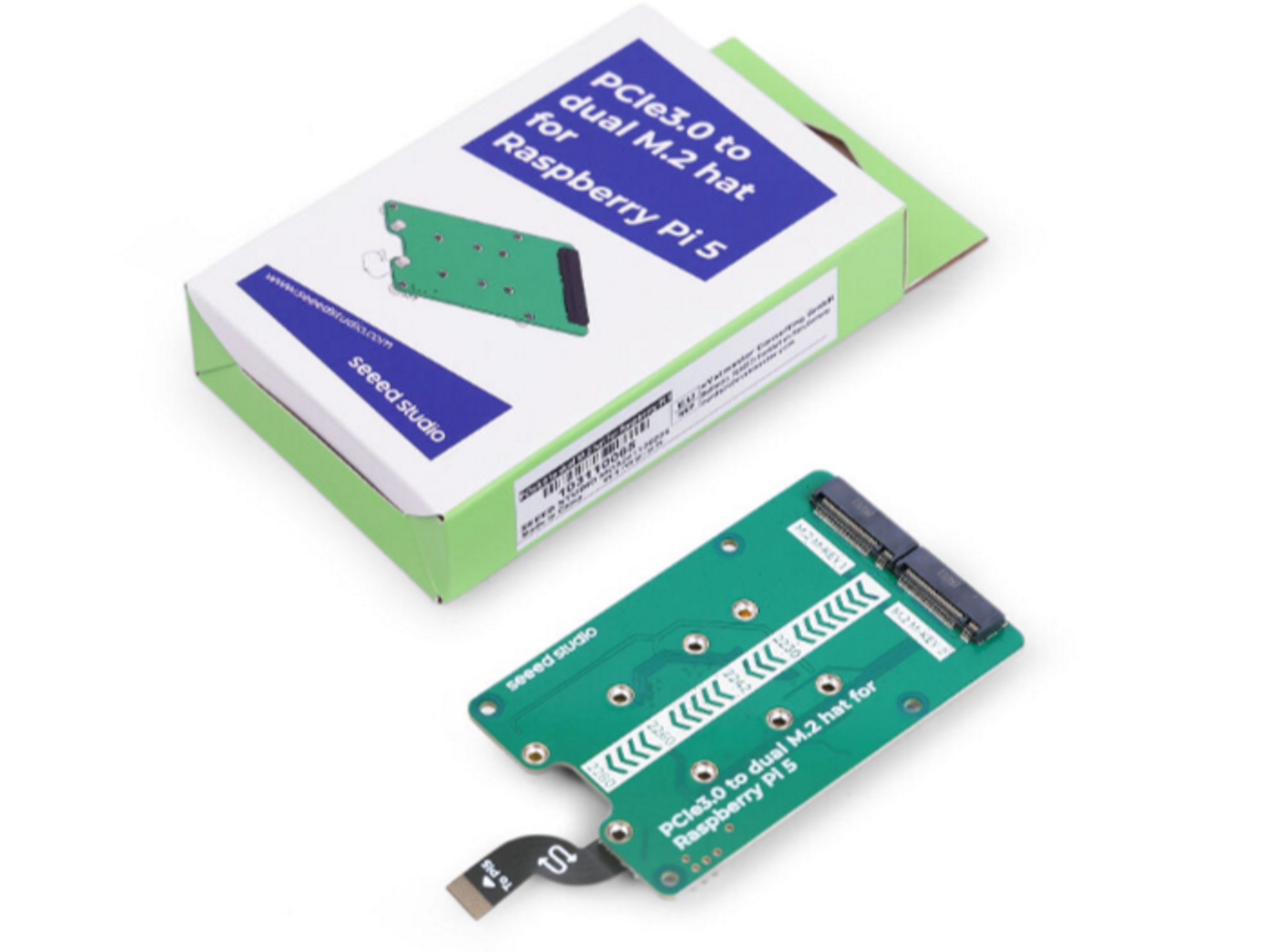 New PCIe HAT for Raspberry Pi 5 offers two M.2 slots for SSDs or AI ...