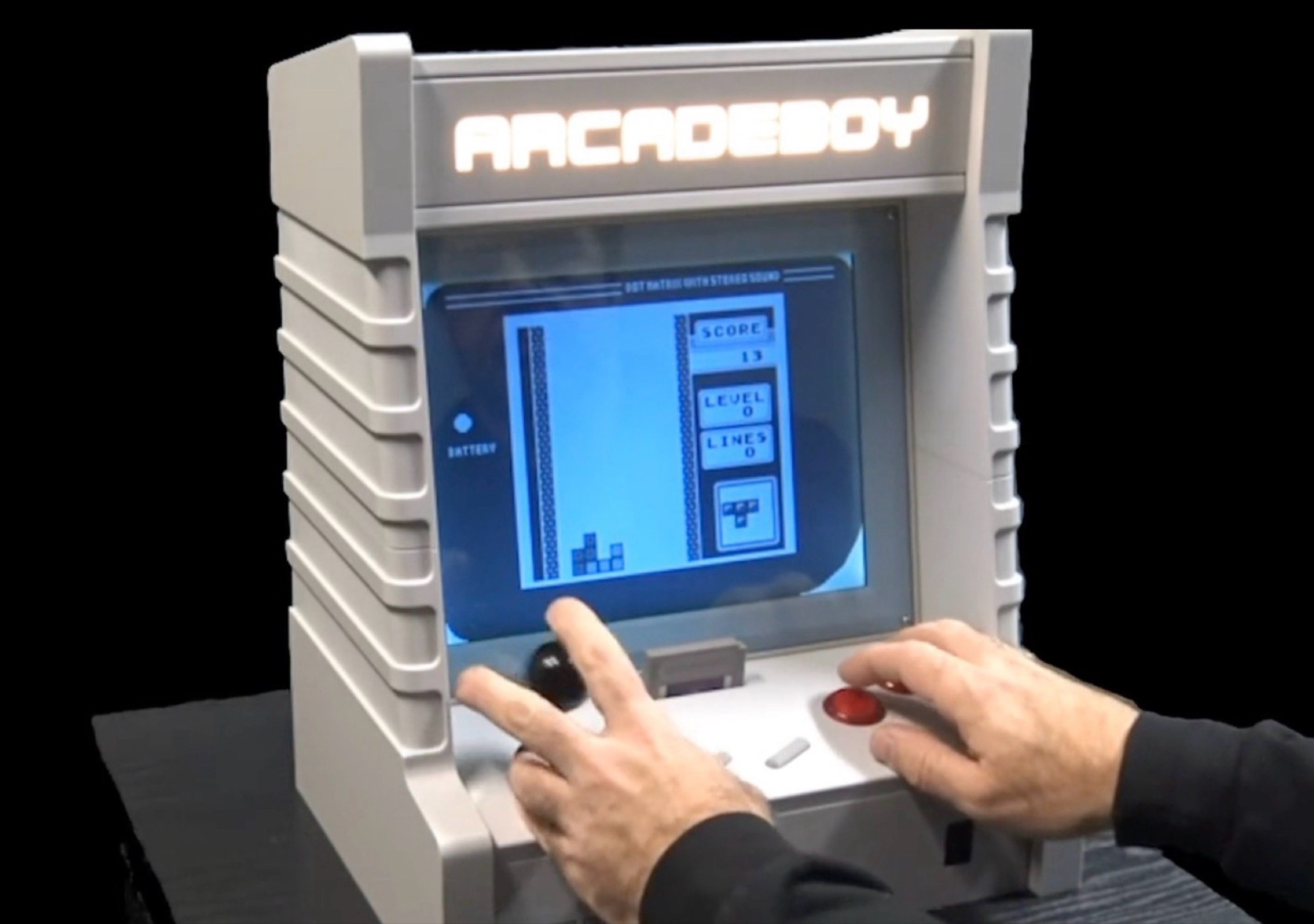 Arcadeboy turns Nintendo Game Boy into arcade machine with 12.1-inch ...