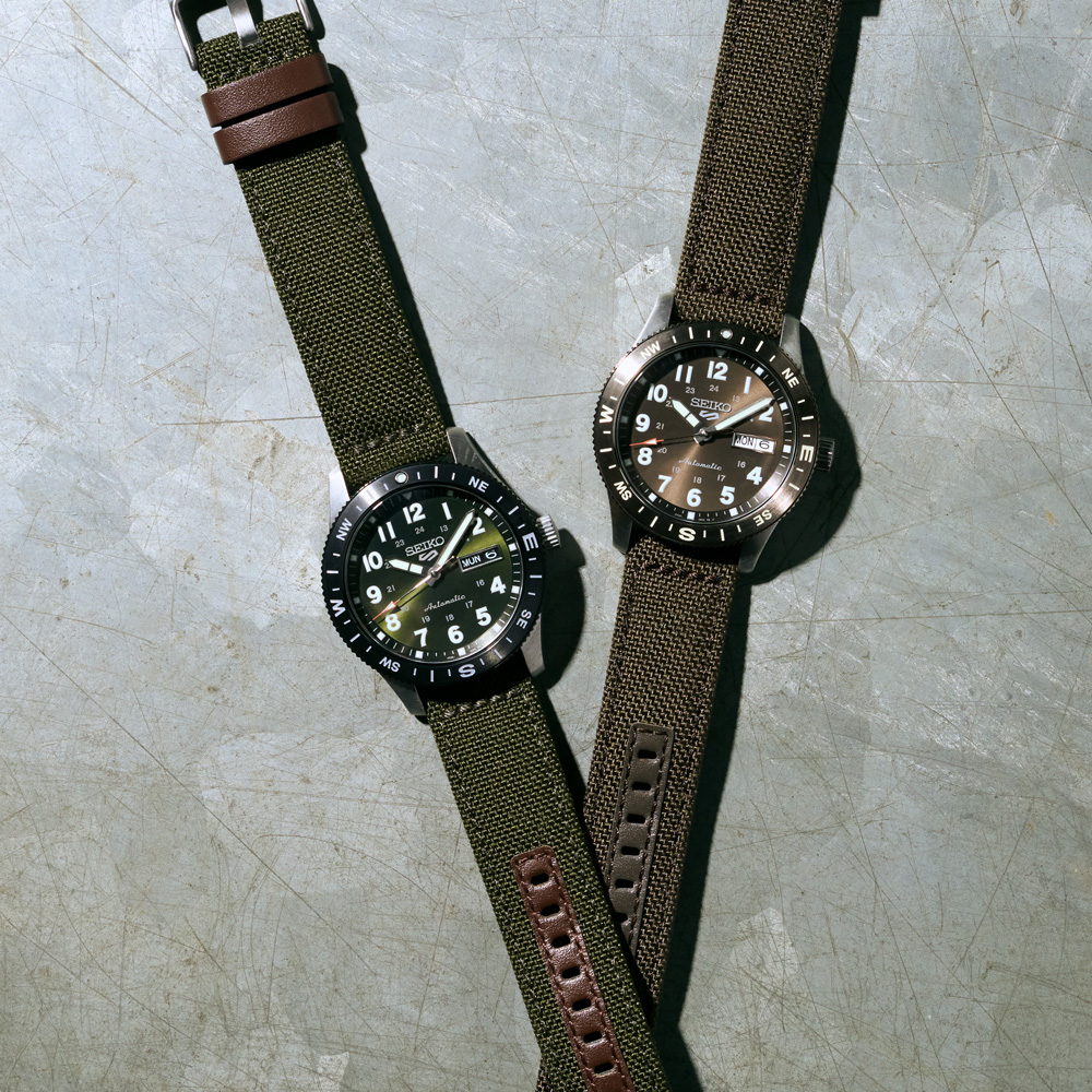 New Seiko 5 Sports Field watches feature a rotating compass bezel and ...