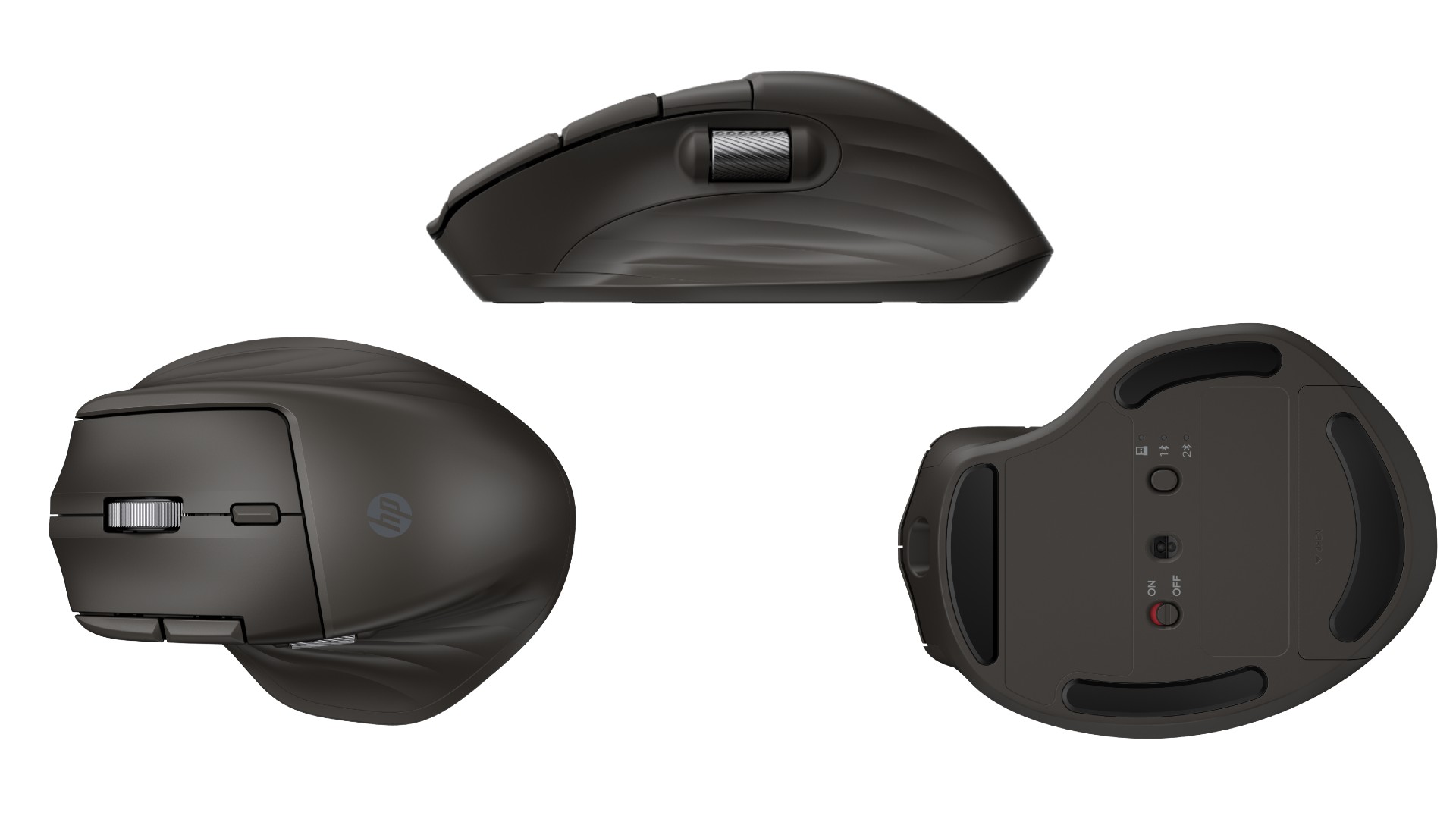 Battery-free HP Tilt Ergonomic Mouse and HP Ultra-Fast Scroll Wireless ...