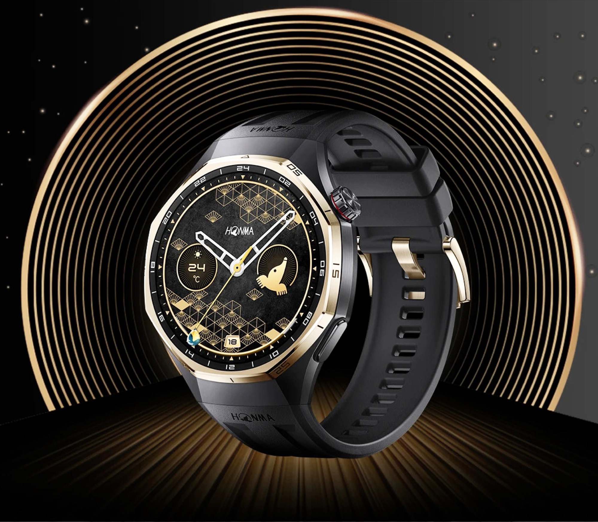 Honma x Huawei Watch GT 6 Pro launches with golden titanium bezel, ECG ...