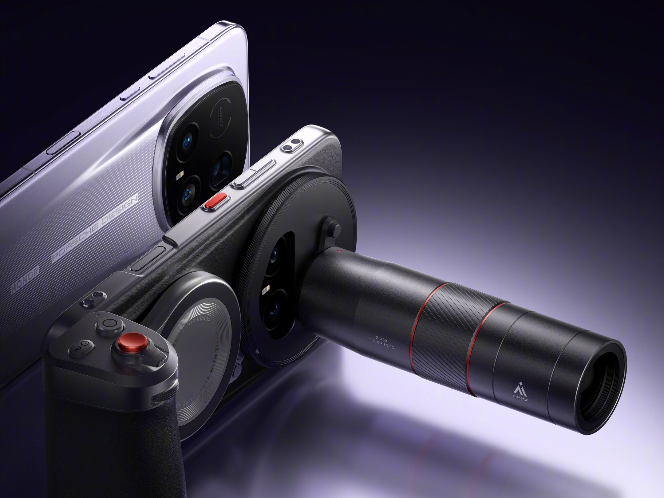 Honor shows off the Magic 8 RSR Porsche Design's camera kit ahead of ...