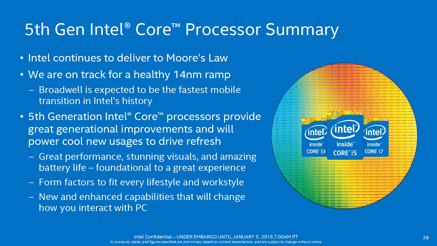 Intel unveils additional Broadwell CPUs for notebooks and ultrabooks ...