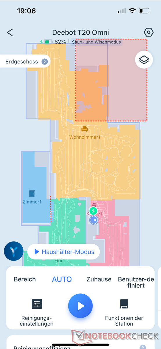 Ecovacs Deebot T20 Omni practice test: vacuum mopping robot with hip ...