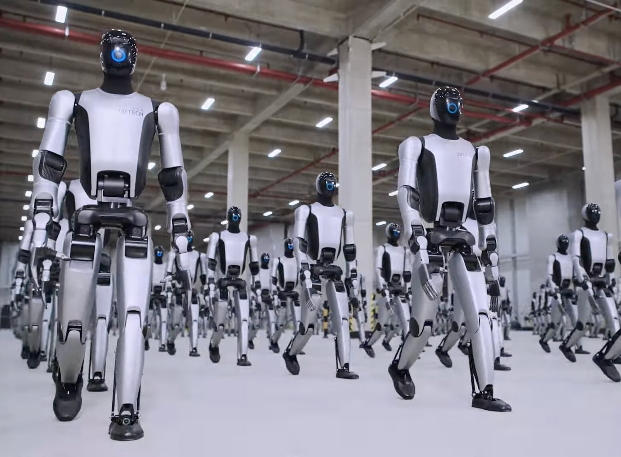 China's 'army of humanoid robots' – viral video of mass delivery sparks ...