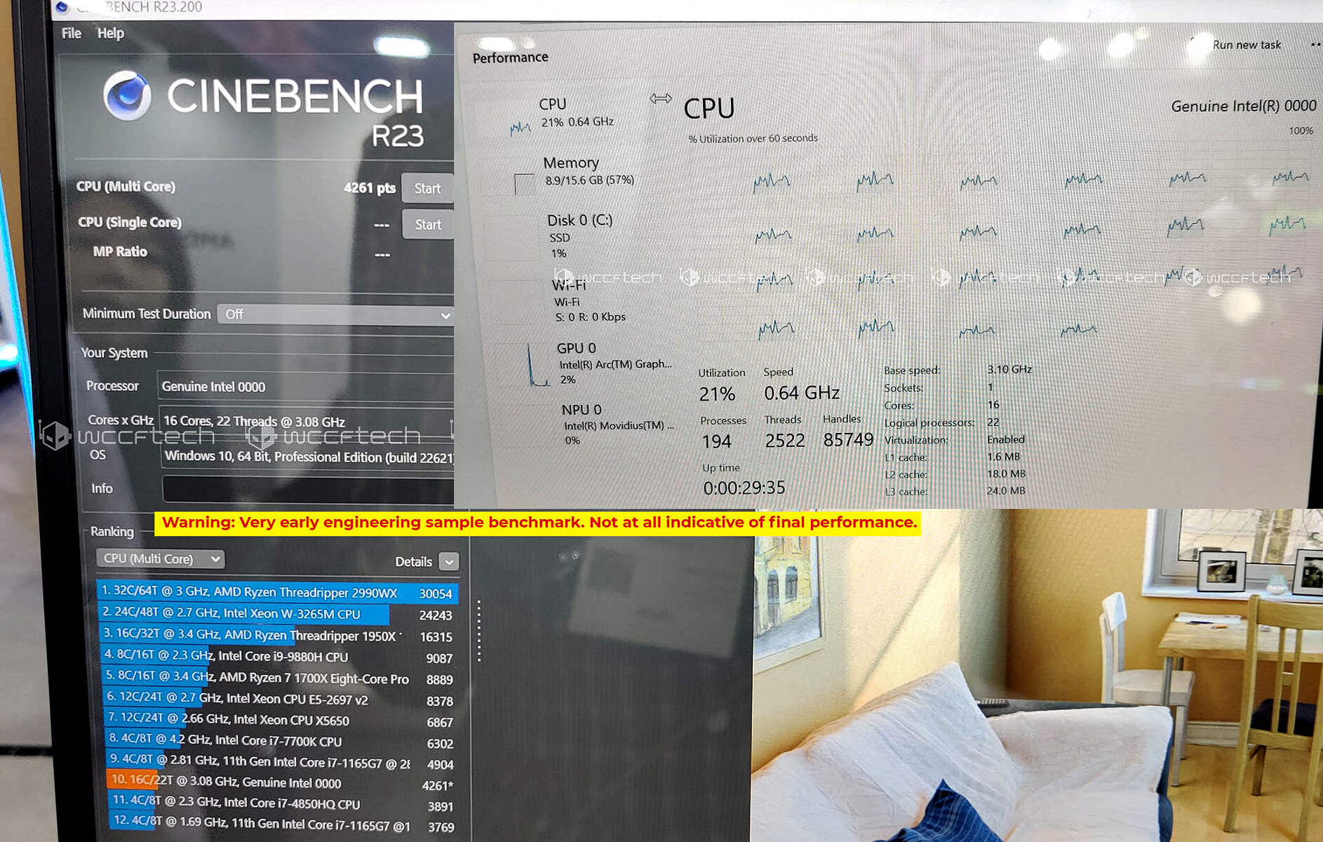 Sneaky early Cinebench R23 multi-core run puts 6P+10E Meteor Lake-P on ...