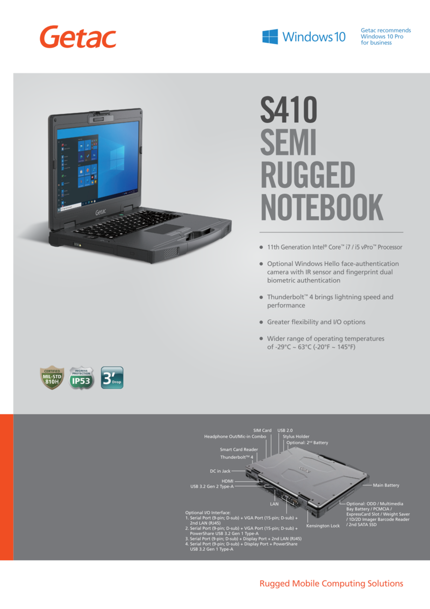 Getac S410 Gen 4 laptop review: Simple changes with huge upgrades - NotebookCheck.net Reviews