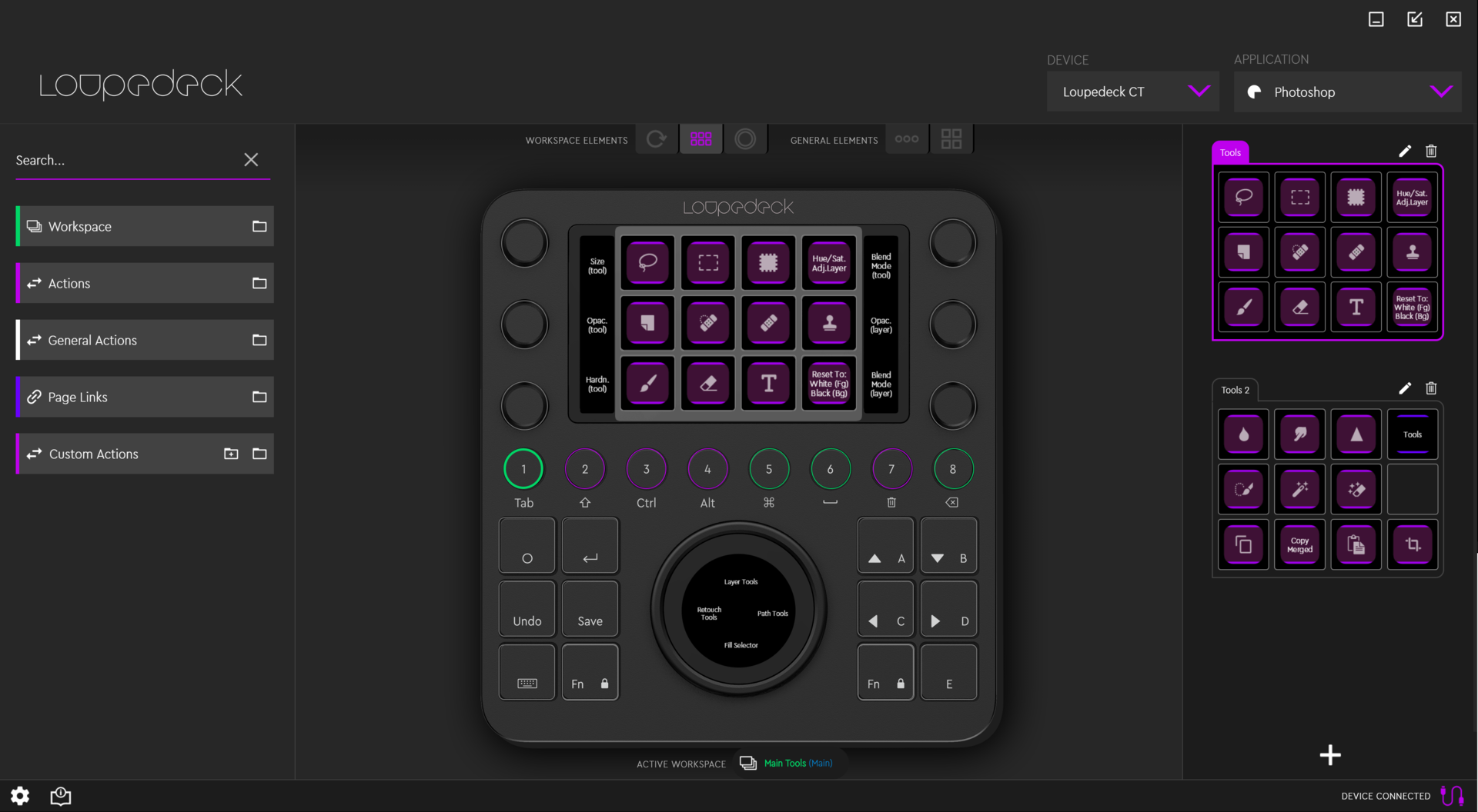 Loupedeck CT: Freely Configurable Specialty Keyboard for Creative Users ...