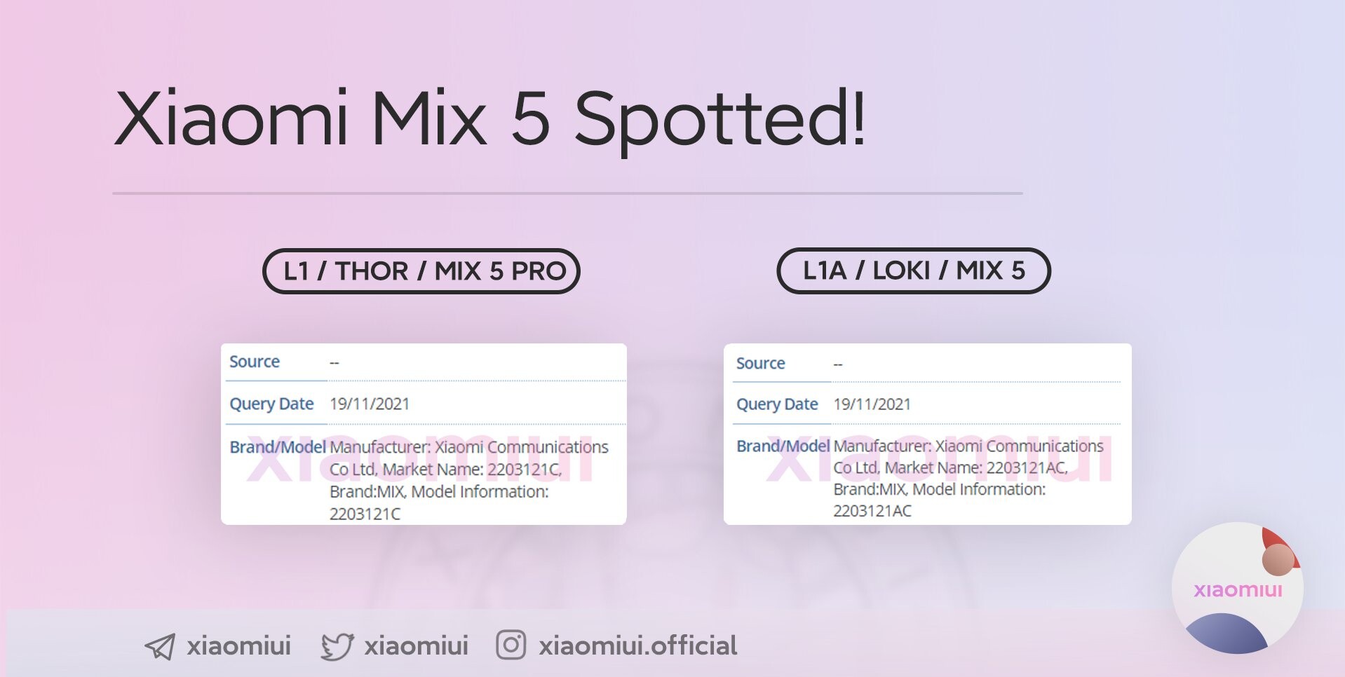Xiaomi MIX 5 and MIX 5 Pro to launch seven months after the MIX 4 as Mi ...