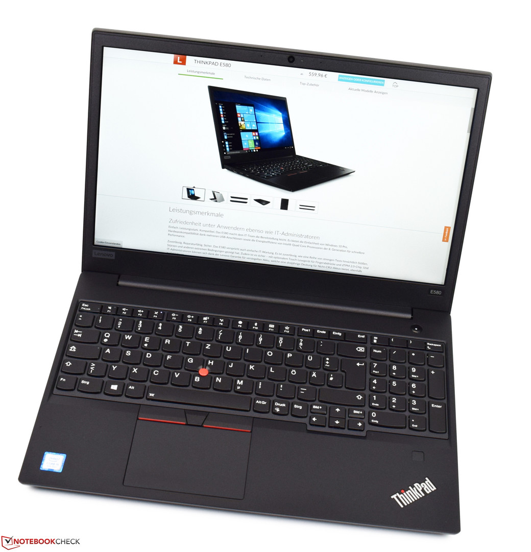 Lenovo ThinkPad E580 (i5-8250U, UHD 620, SSD) Laptop Review ...
