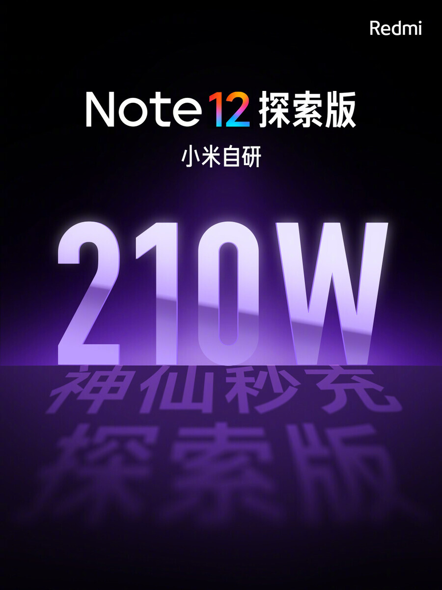Redmi Note 12 Pro Discovery Edition: Xiaomi showcases 210 W wired fast ...