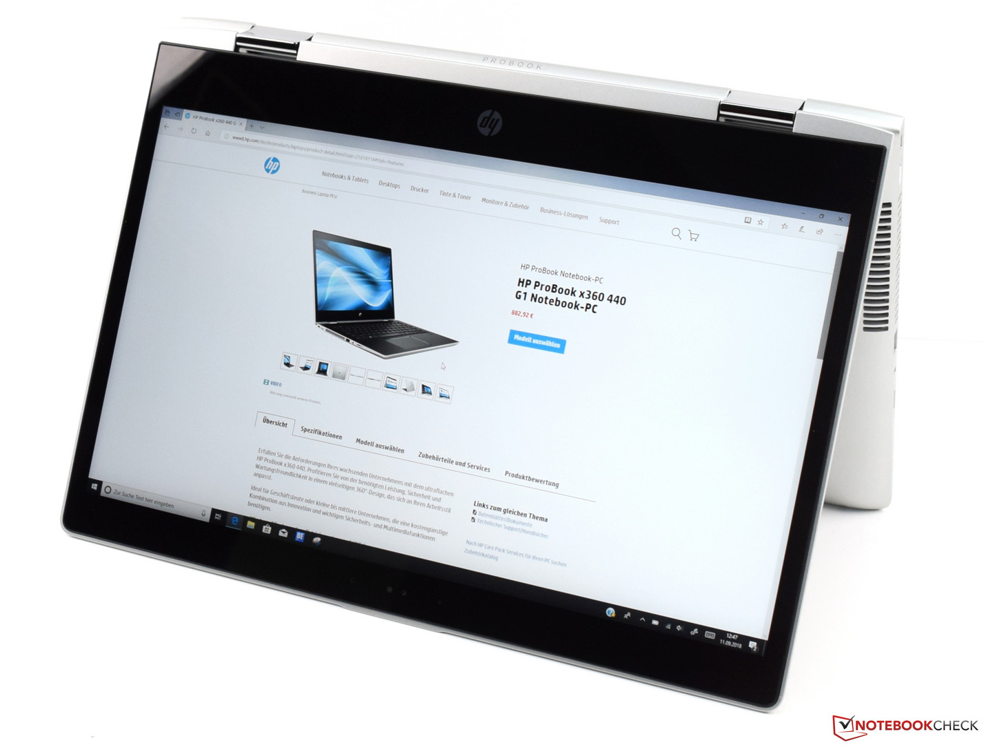 HP ProBook x360 440 G1 (i5-8250U, 256GB, FHD, Touch) Convertible Review ...