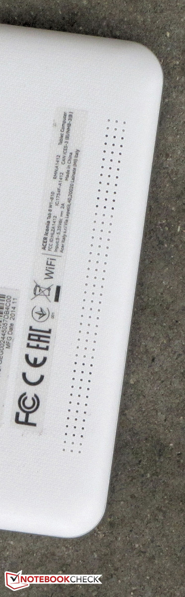 Acer Iconia Tab 8 W W1-810-16HN Tablet Review - NotebookCheck.net Reviews