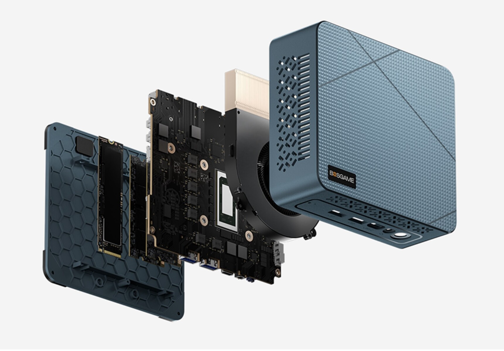 Affordable mini PC: Bosgame E2 with quad-core AMD Ryzen 5 APU and 16 GB ...