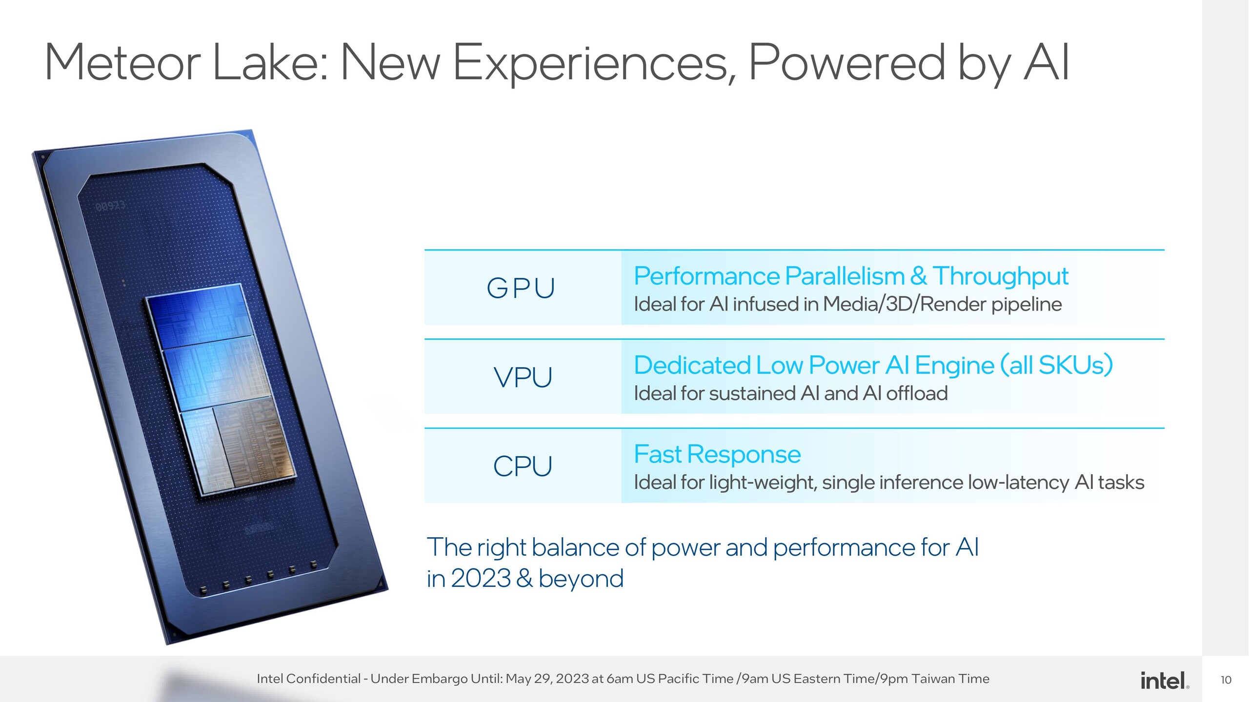 Intel 14th gen Meteor Lake features dedicated VPU to offload AI tasks ...