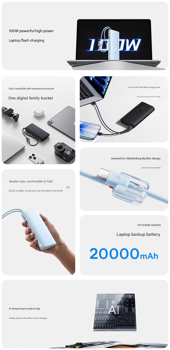 Baseus launches new power bank with 100W fast charging support and dual ...